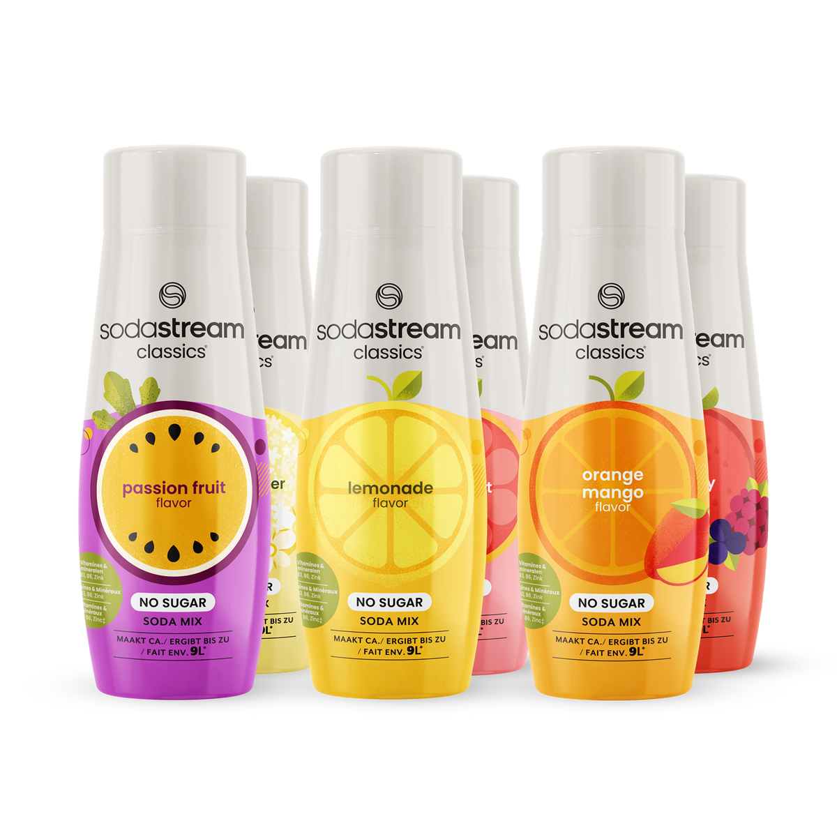 SodaStream Classics - Fruit Flavours Mix Zero - 6-pack – Nederland